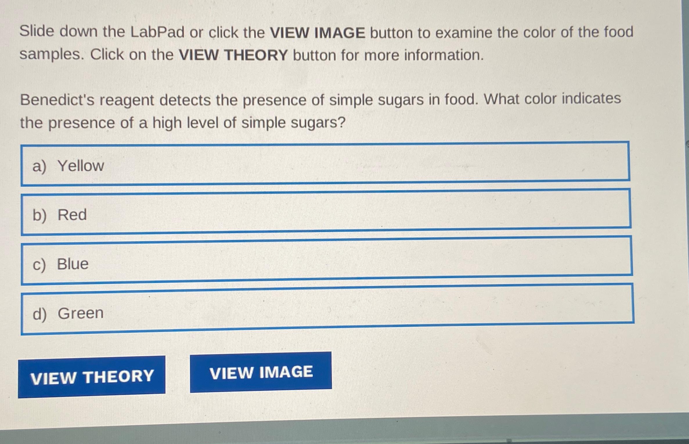 Solved Slide down the LabPad or click the VIEW IMAGE button | Chegg.com