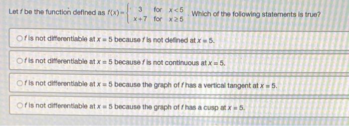 Solved Let f be the function given by f(x)=lnx2+cosx. What | Chegg.com