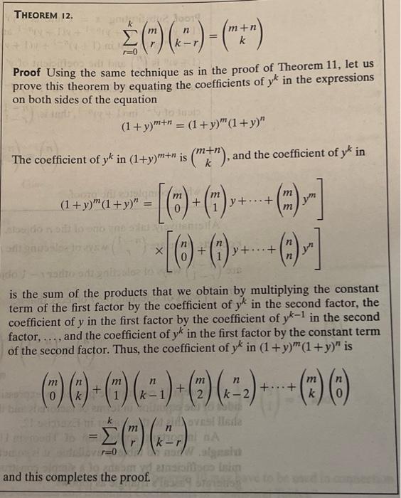 Solved 16. Use Theorem 12 to show that Σ(0) - (0) THEOREM | Chegg.com
