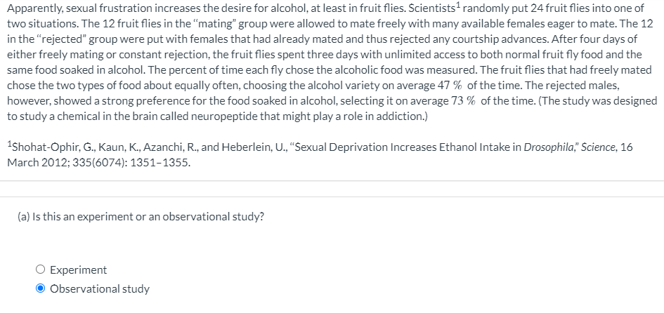 Solved Apparently, sexual frustration increases the desire | Chegg.com