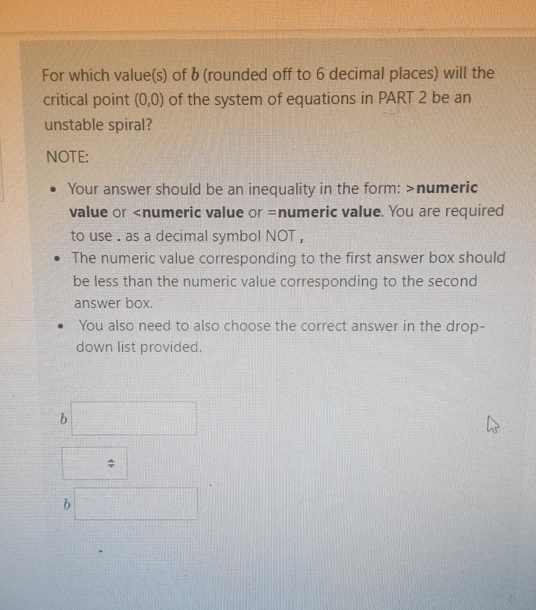 Solved Consider the following systems of equations where | Chegg.com