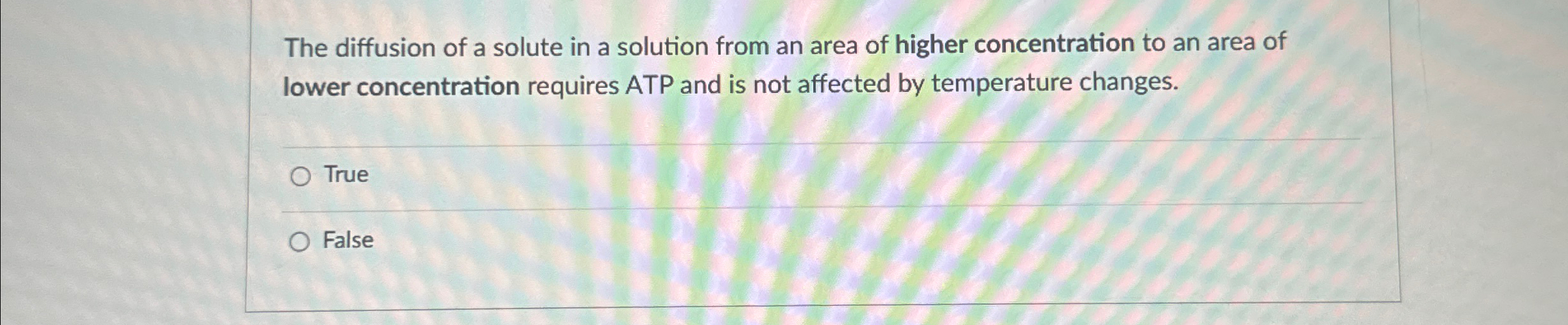 Solved The diffusion of a solute in a solution from an area | Chegg.com