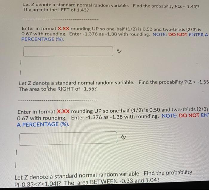 Solved Let Z denote a standard normal random variable. Find | Chegg.com