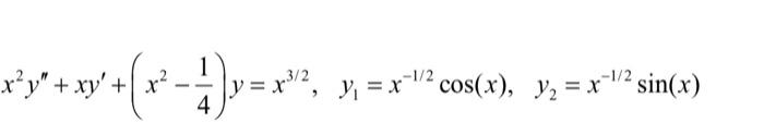 Solved Use method of variation of parameter to solve the | Chegg.com Solved Use method of variation of parameter to solve the | Chegg.com