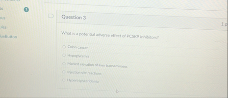 Solved 3Question 31 ﻿pWhat is a potential adverse effect of | Chegg.com