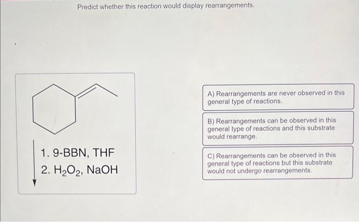 Solved Predict whether this reaction would display | Chegg.com
