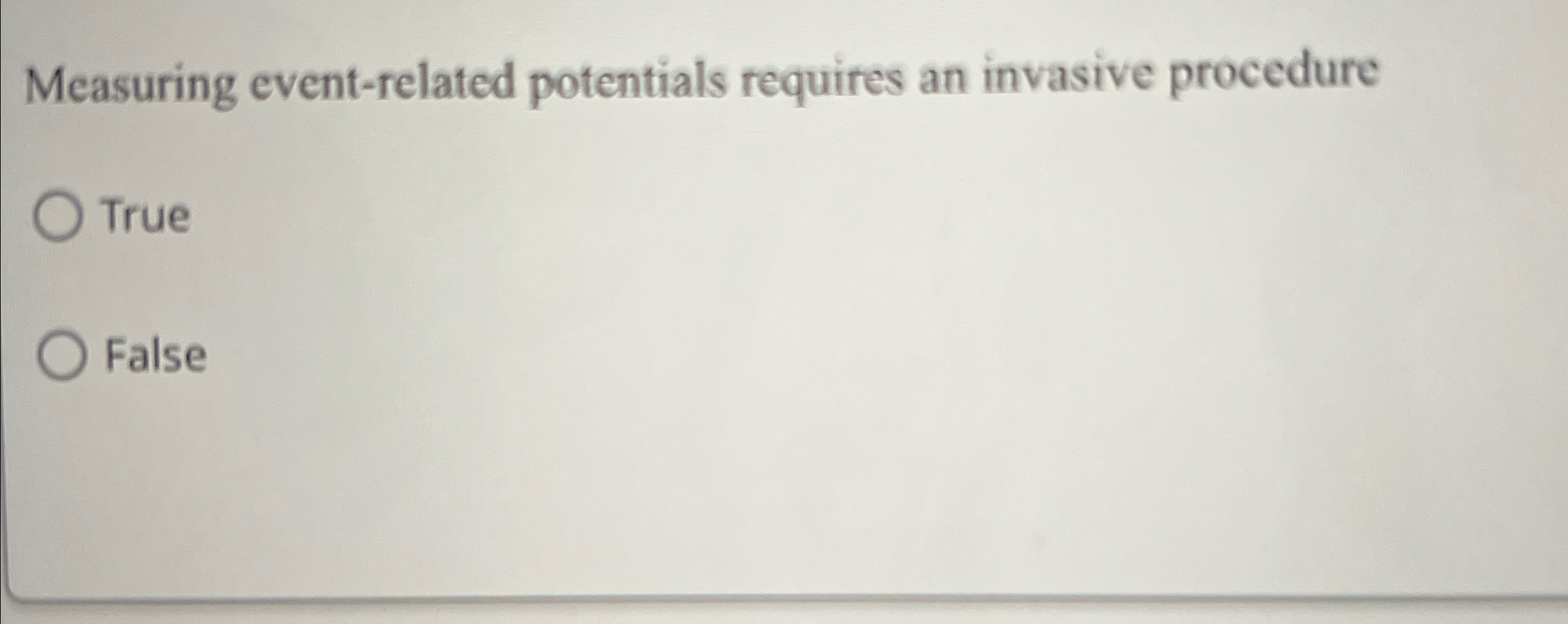 Solved Measuring event-related potentials requires an | Chegg.com