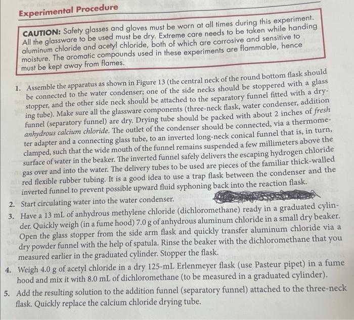 Solved CAUTION: Safety glasses and gloves must be worn at | Chegg.com