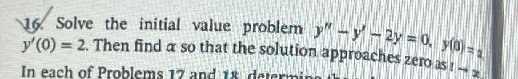 Solved Solve the initial value problem | Chegg.com