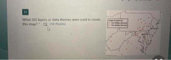 Solved What GIS layers or data themes were used to create | Chegg.com