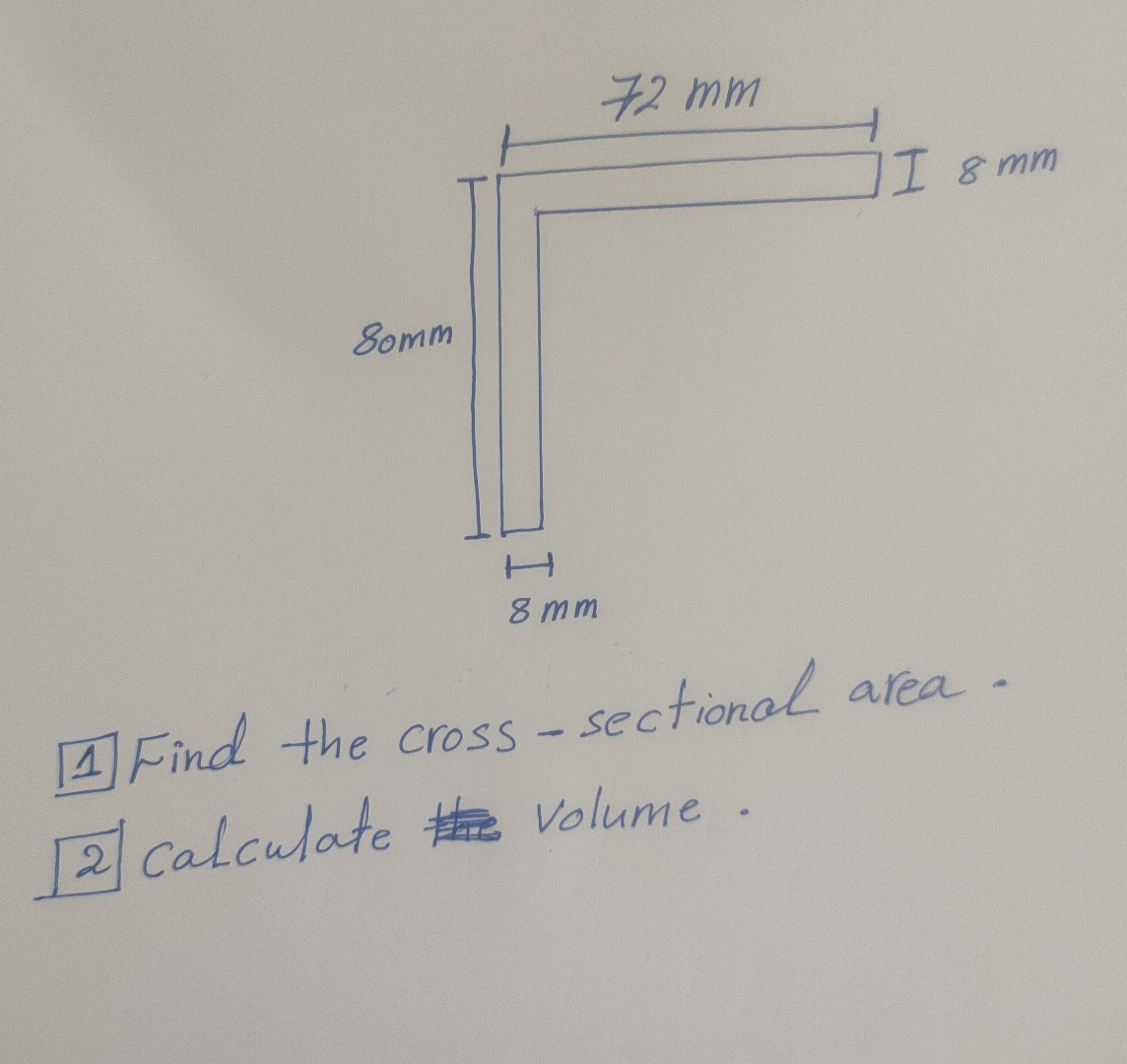 [1) ﻿Find the cross-sectional area.2] ﻿calculate | Chegg.com