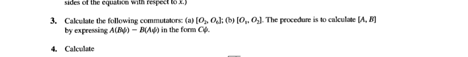 Solved 3 Calculate The Following Commutators A O2o6