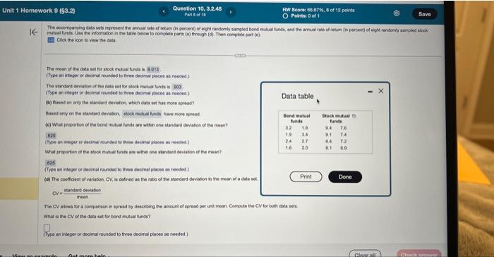 Solved What proportion of the bond mutual funds are within | Chegg.com