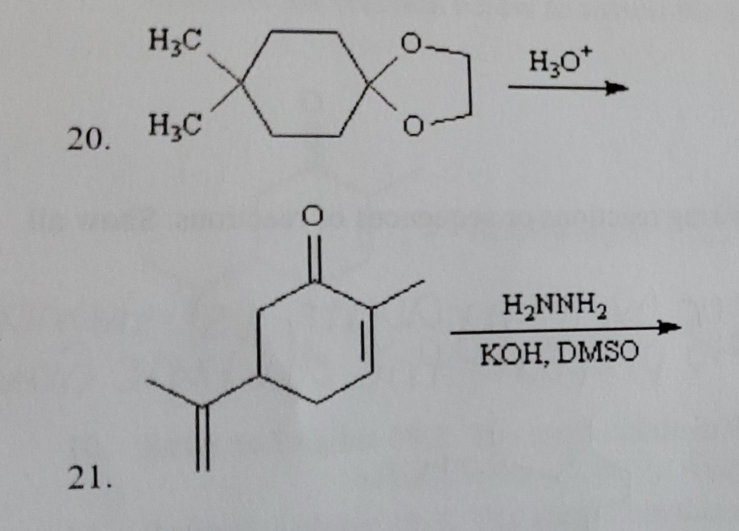 Solved Exhibit 19-5 Give the major organic product(s) for | Chegg.com