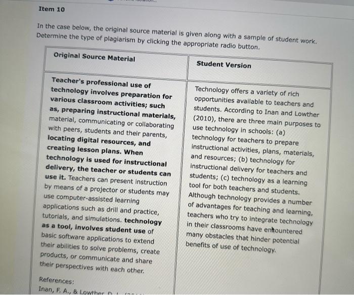 In the case below, the original source material is | Chegg.com