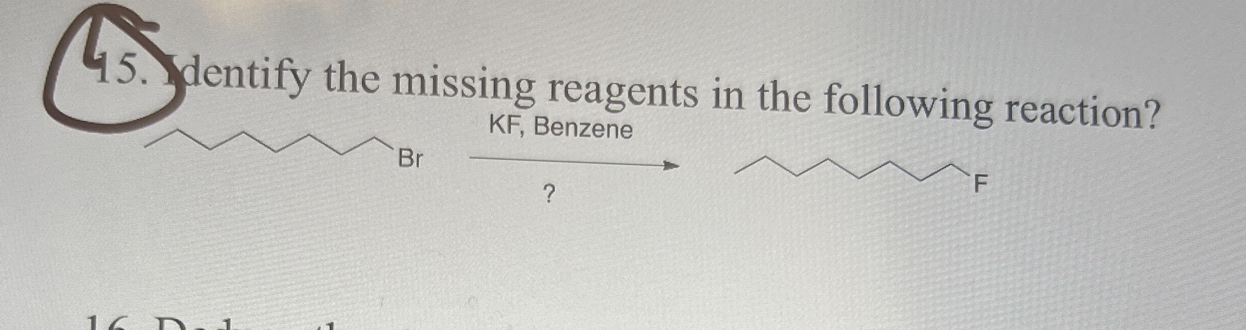Solved dentify the missing reagents in the following | Chegg.com