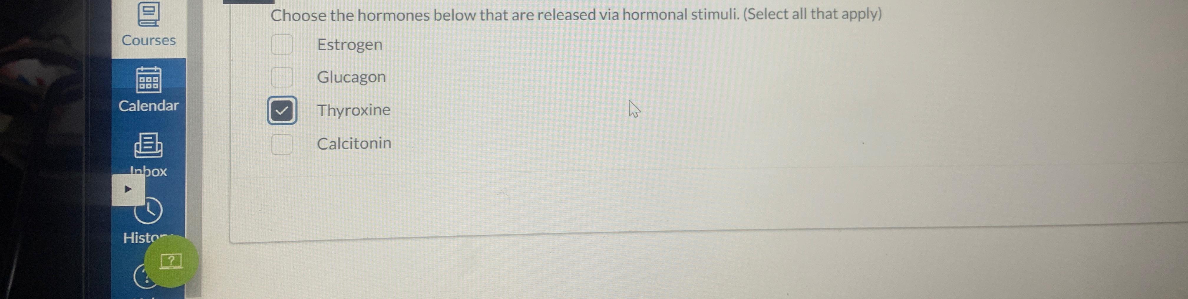 Solved Choose the hormones below that are released via | Chegg.com