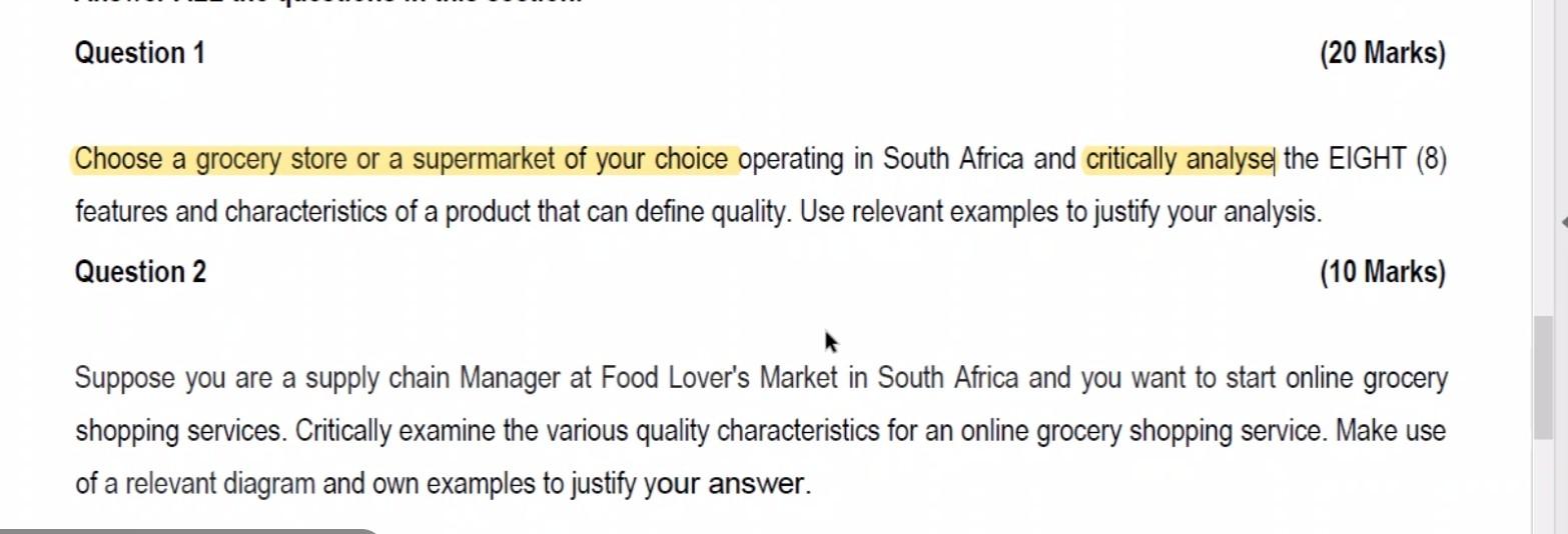 Solved Read the extract below and answer the questions that | Chegg.com