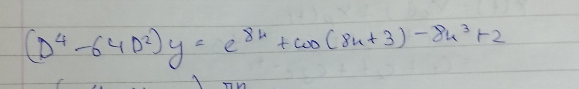 Solved solve using the complementary function and particular | Chegg.com
