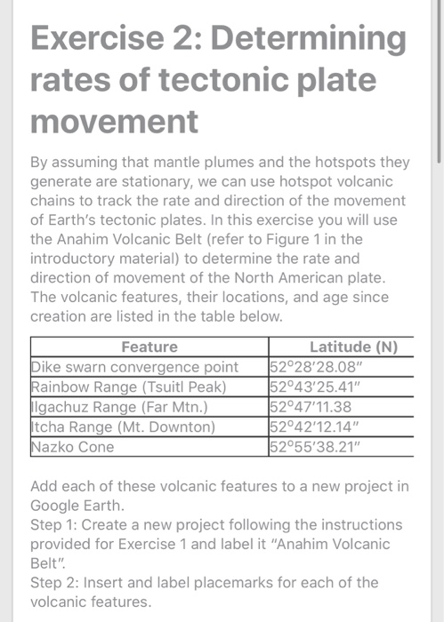 Solved Calculate the rate of plate movement between each of | Chegg.com