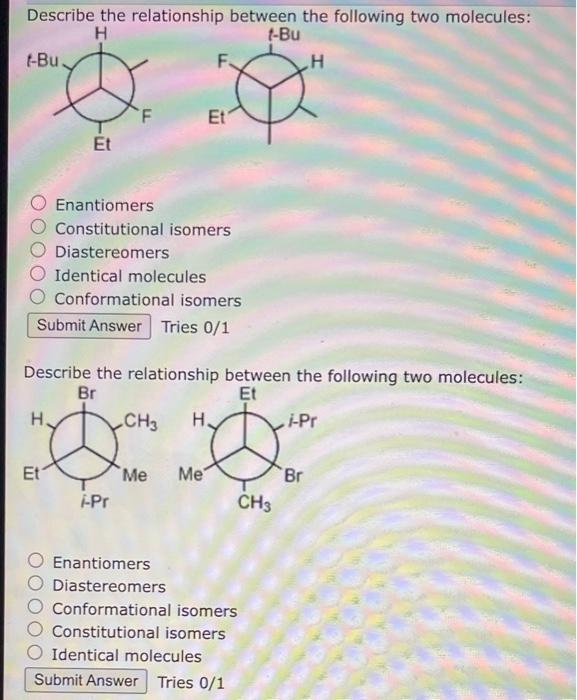 Solved Describe the relationship between the following two | Chegg.com