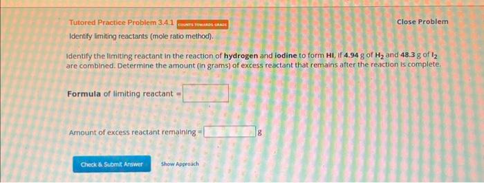Solved Tutored Practice Problem 3 4 2 Close Problem