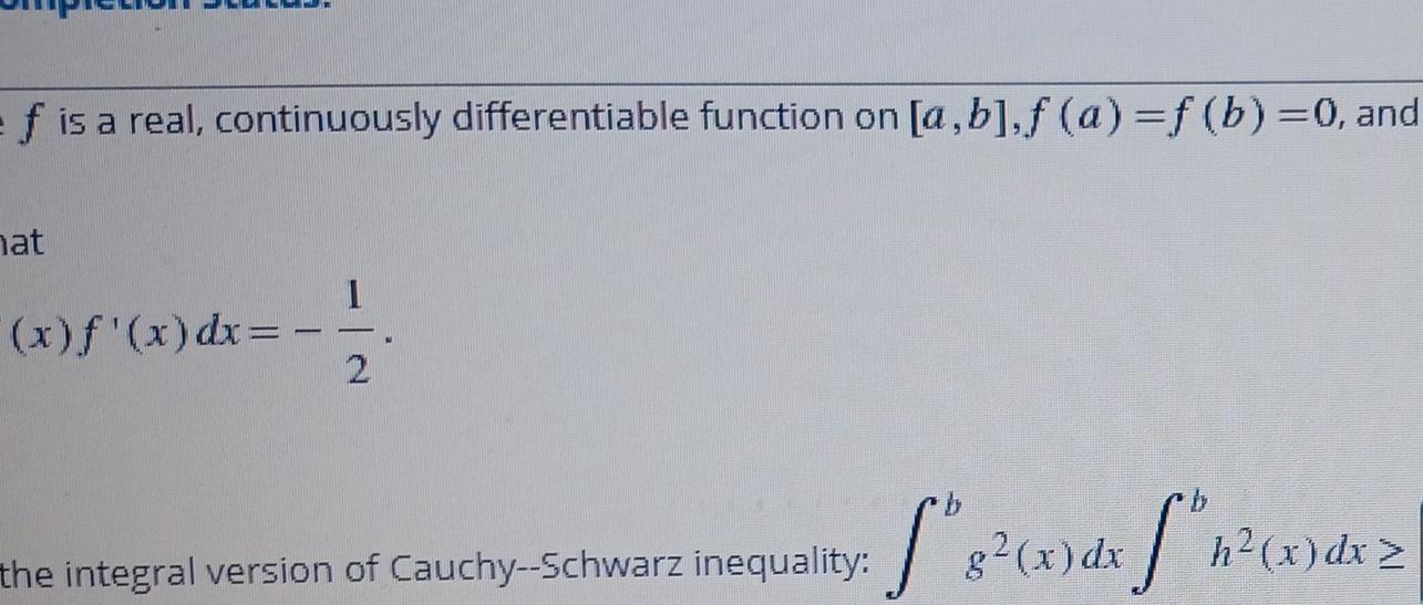 f is a real, continuously differentiable function on | Chegg.com