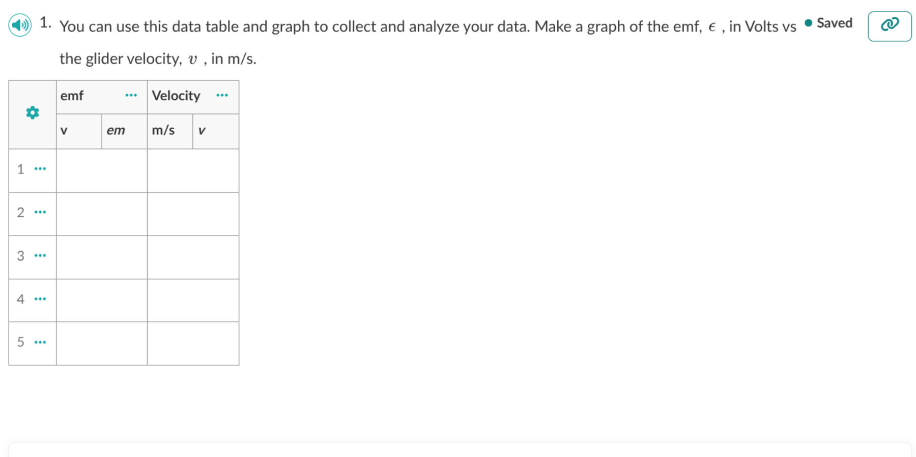 You can use this data table and graph to ﻿collect and | Chegg.com