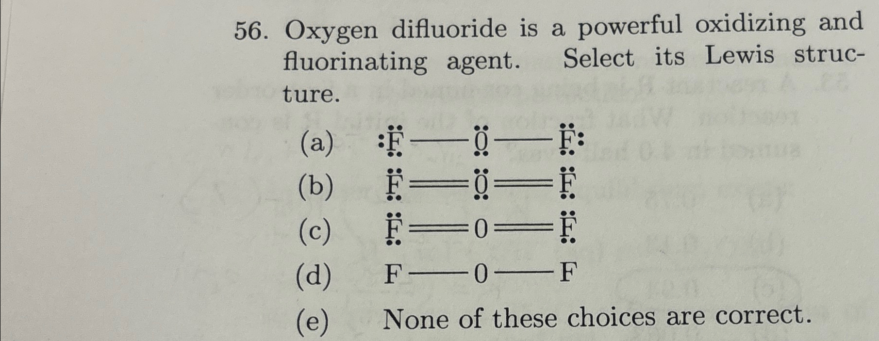 Solved Oxygen difluoride is a powerful oxidizing and | Chegg.com