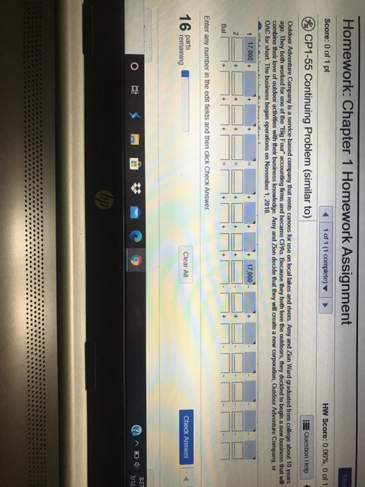 Solved Homework: Chapter 1 Homework Assignment Save Score: 0 | Chegg.com