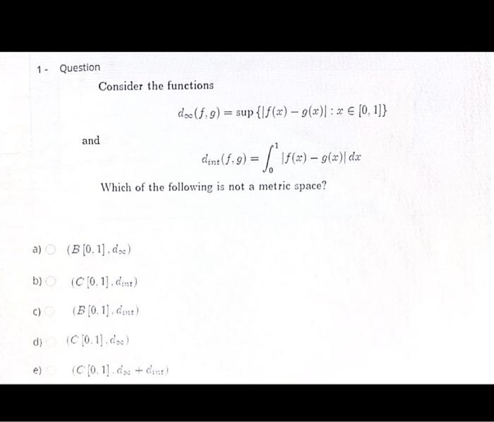 Consider the functions | Chegg.com