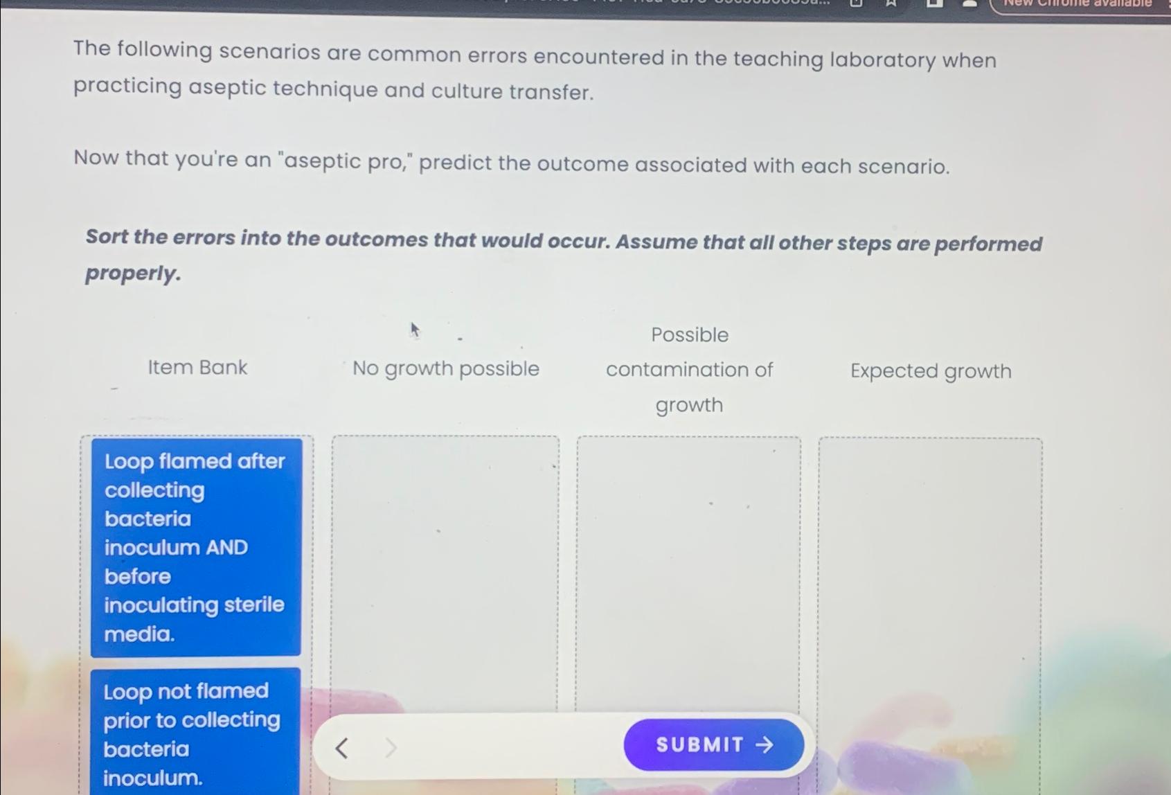 Solved The following scenarios are common errors encountered | Chegg.com