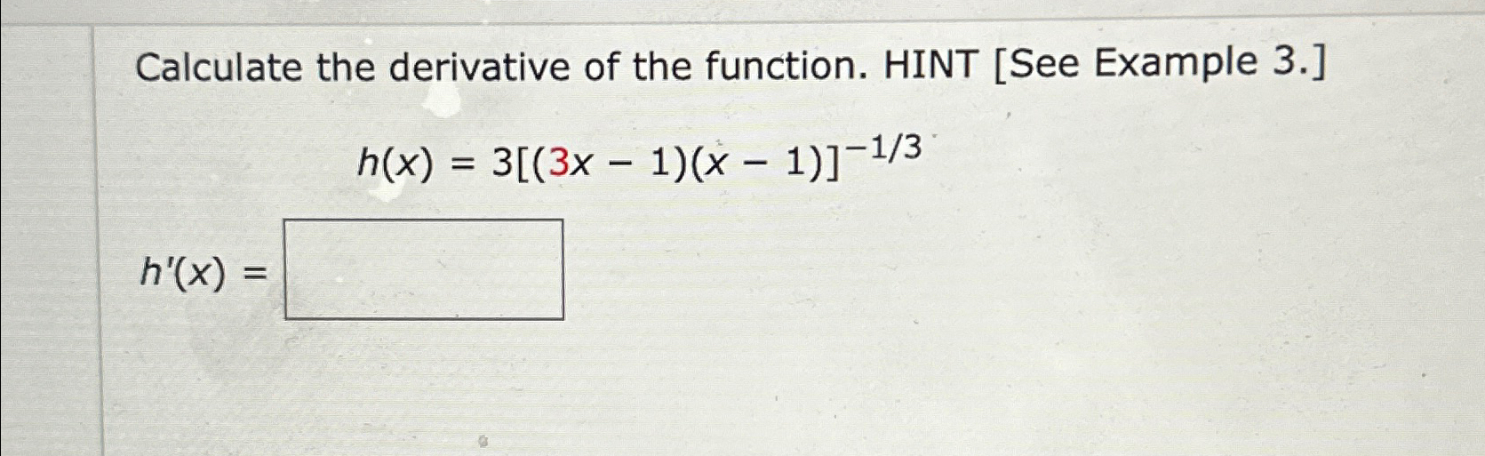 Solved Calculate the derivative of the function. HINT [See | Chegg.com