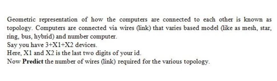 Solved Geometric representation of how the computers are | Chegg.com