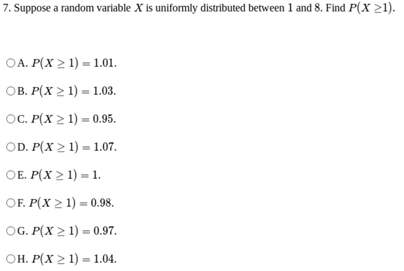 Solved Suppose a random variable x ﻿is uniformly distributed | Chegg.com