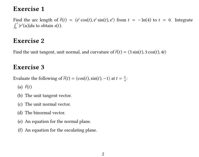 Solved Find the arc length of r(t)= etcos(t),etsin(t),et | Chegg.com