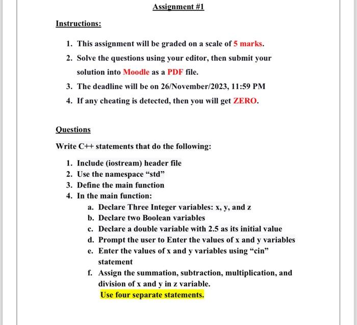 Solved Instructions: 1. This assignment will be graded on a | Chegg.com