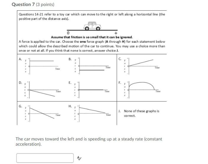 Solved Question 7 (3 points) Questions 14-21 refer to a toy | Chegg.com