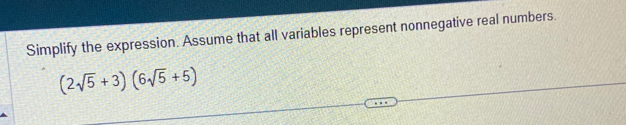 Solved Simplify the expression. Assume that all variables | Chegg.com