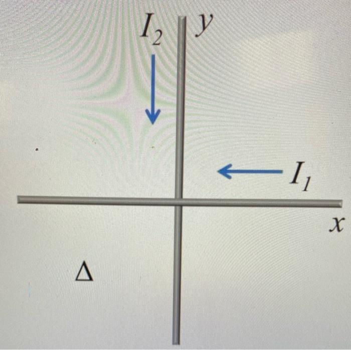 Solved Consider the figure with two perpendicular wires and | Chegg.com