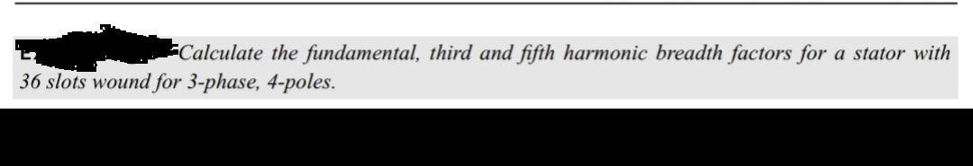 Solved Calculate the fundamental, third and fifth harmonic | Chegg.com