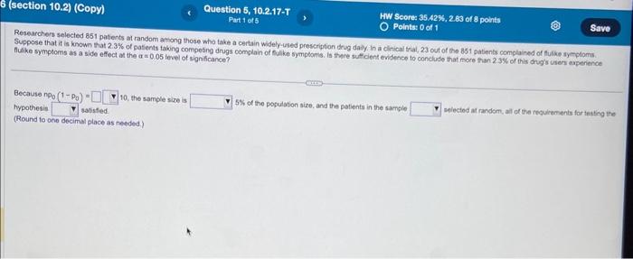 Solved Because n0(1−p0)=10, the sample sibe is Hypothesis | Chegg.com