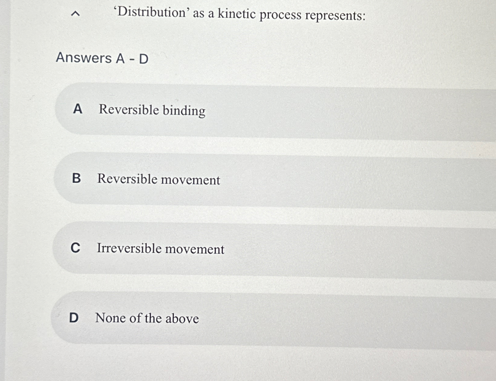 Solved 'Distribution' as a kinetic process | Chegg.com