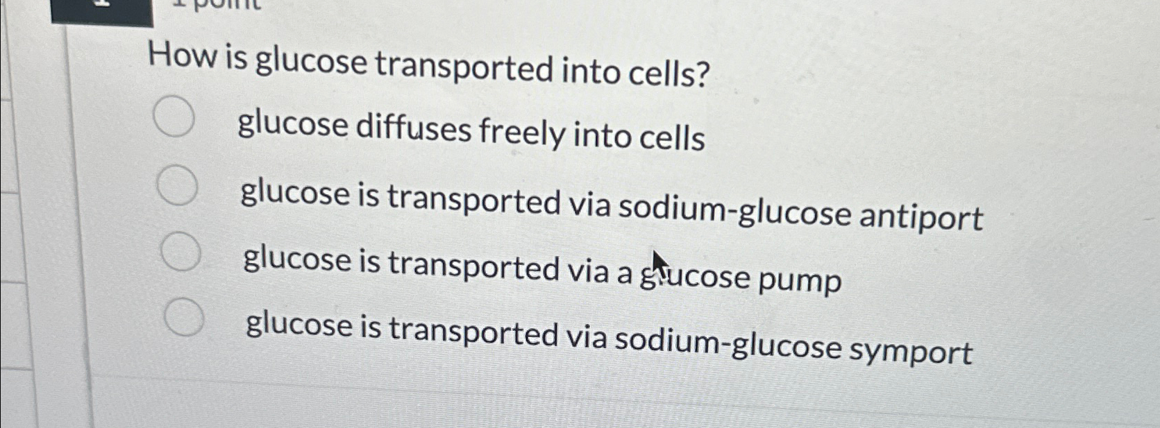 Solved How is glucose transported into cells?glucose | Chegg.com