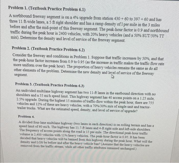 Problem 1. (Textbook Practice Problem 6.1) A | Chegg.com