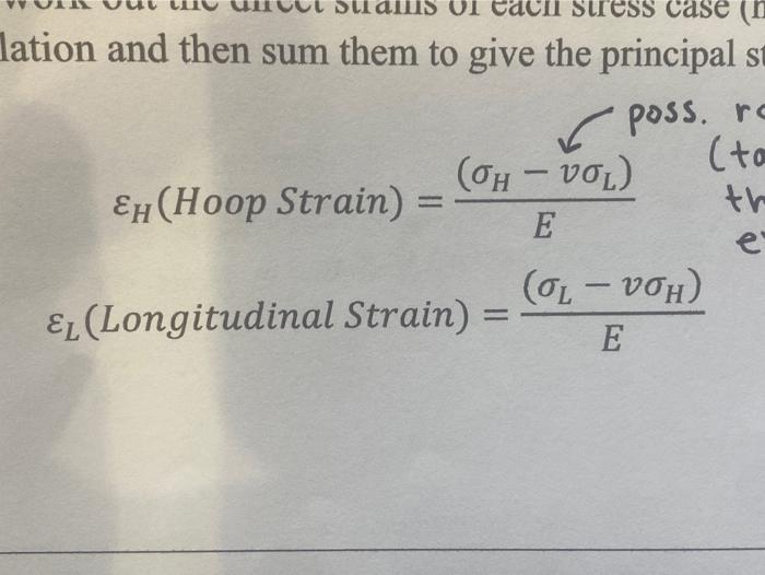 Solved how would calculate my hoop and longitudinal stress | Chegg.com