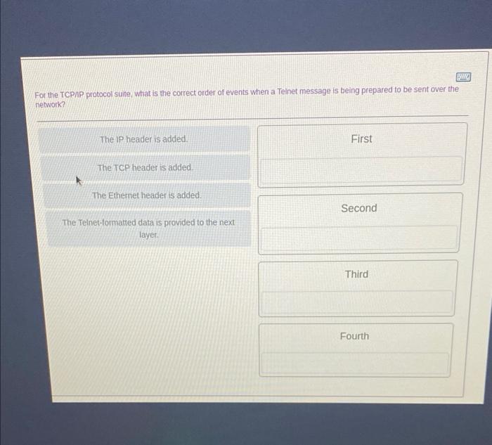 Solved At which OSI layer is a source IP address added to a | Chegg.com