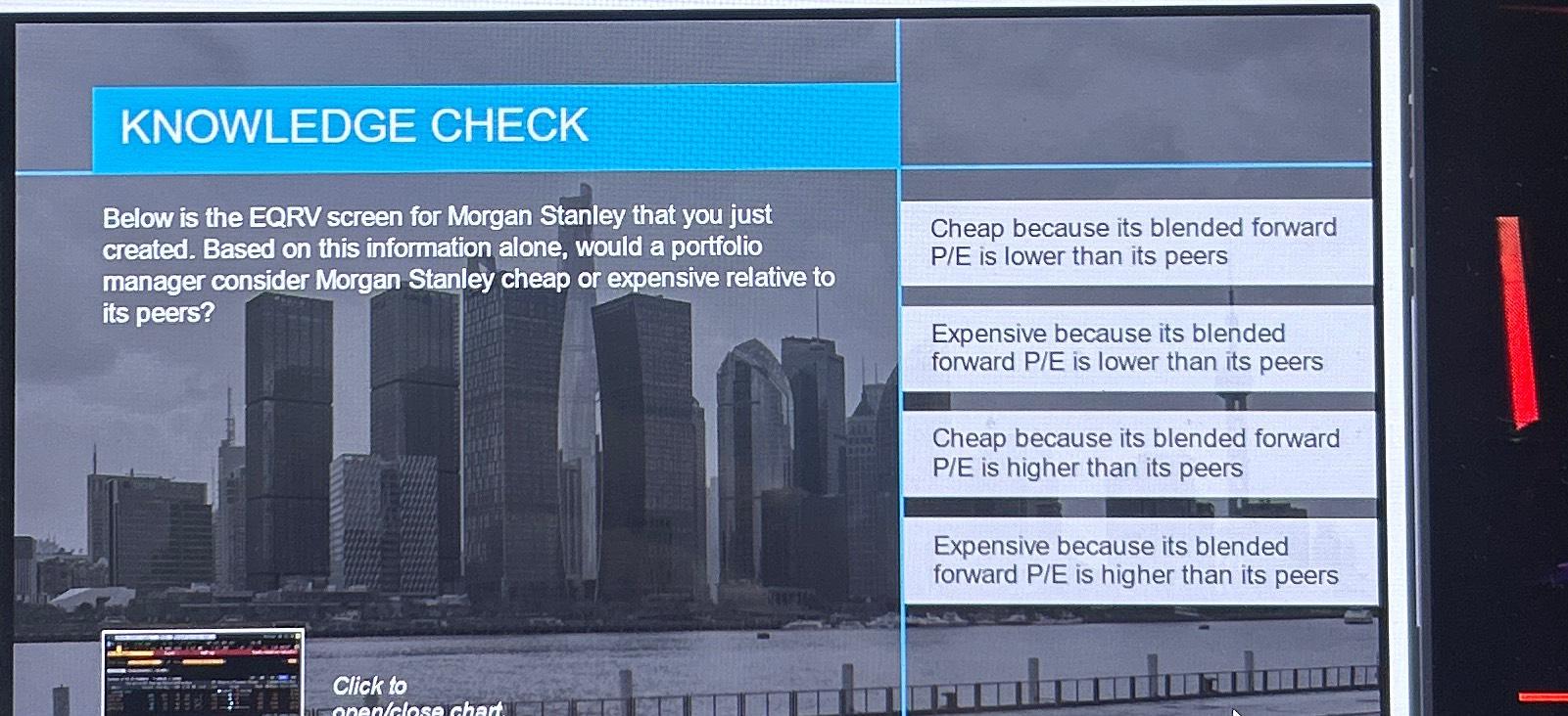Solved KNOWLEDGE CHECKBelow is the EQRV screen for Morgan | Chegg.com