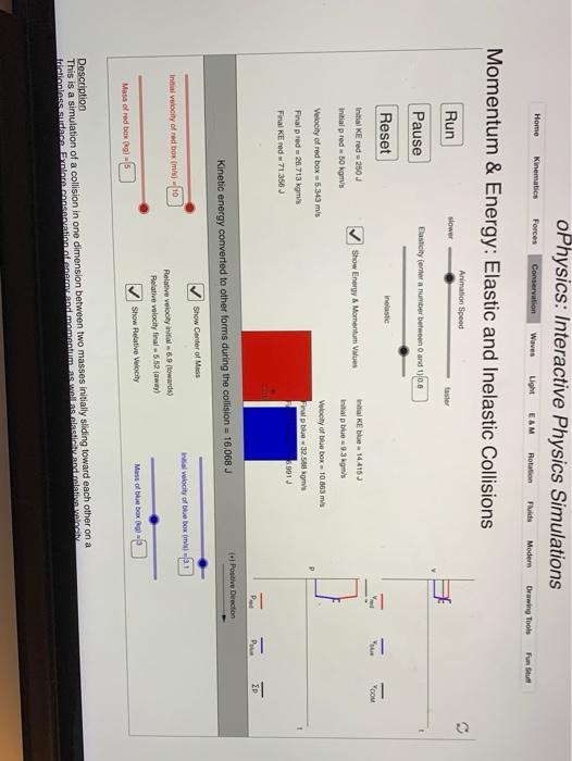 Solved oPhysics: Interactive Physics Simulations Home | Chegg.com