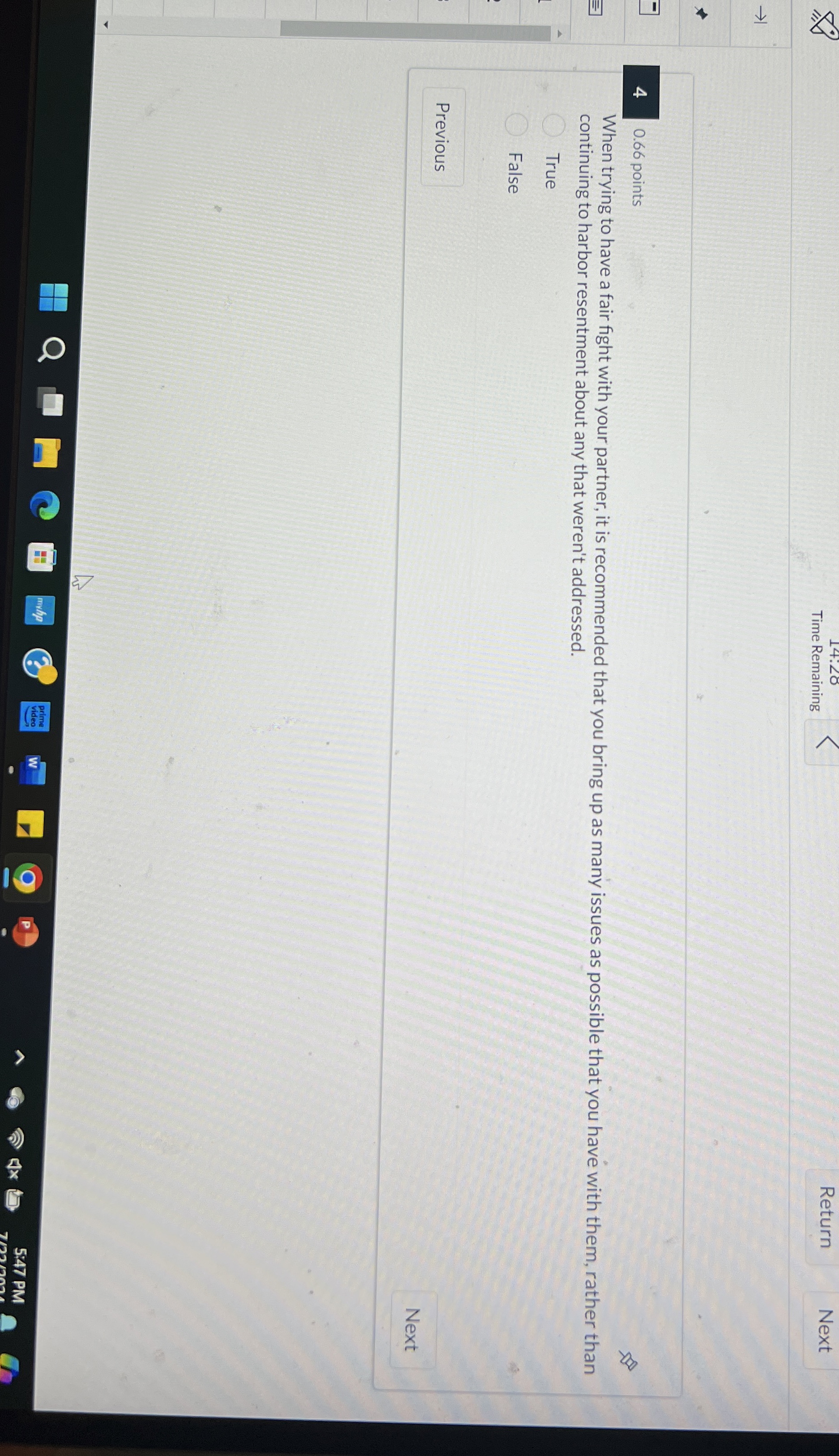 Solved Time RemainingReturnNext40.66 ﻿pointsWhen trying to | Chegg.com